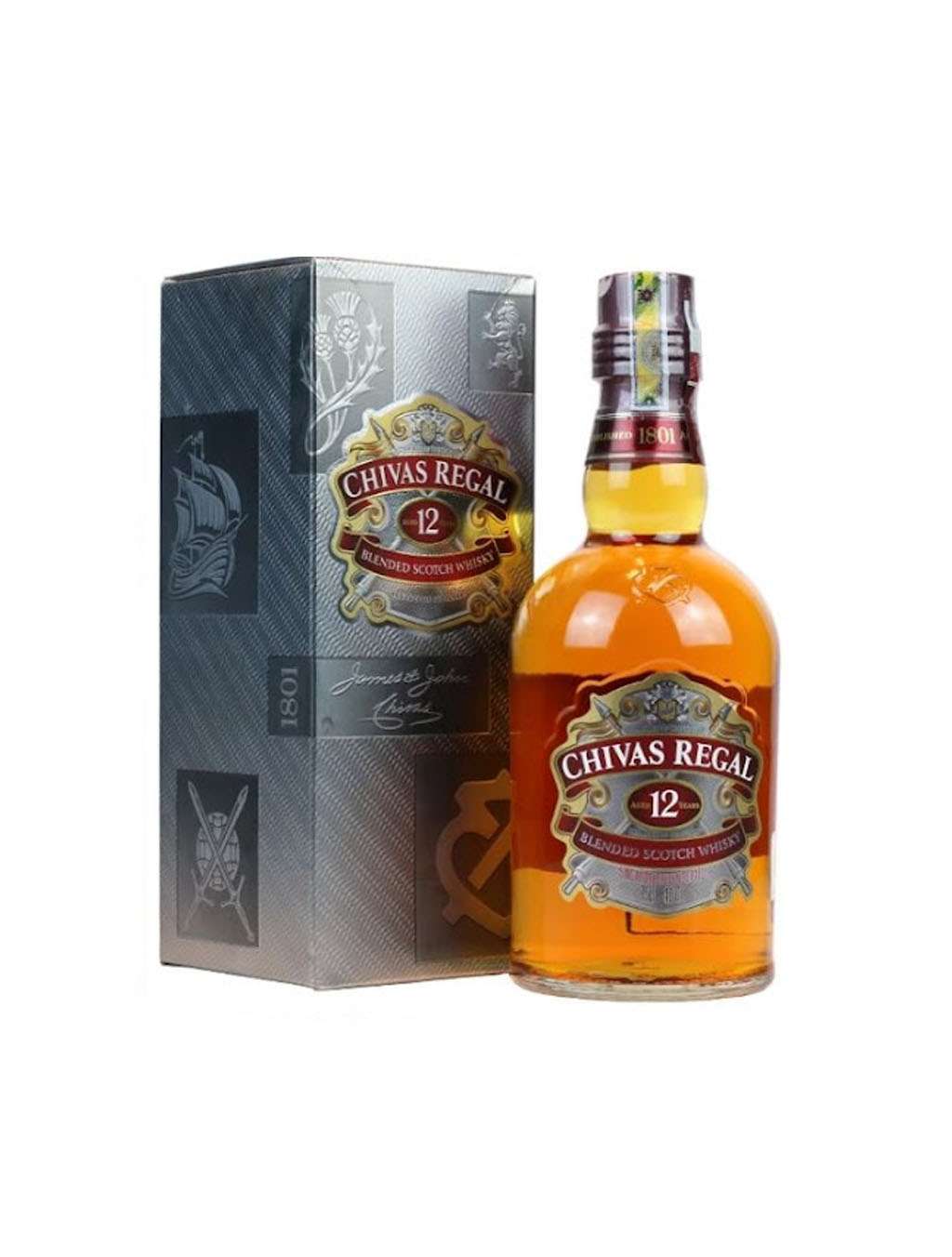 Chivas 12 Year Old 1L - Malt & Co Blended Scotch Whisky - Chivas Regal